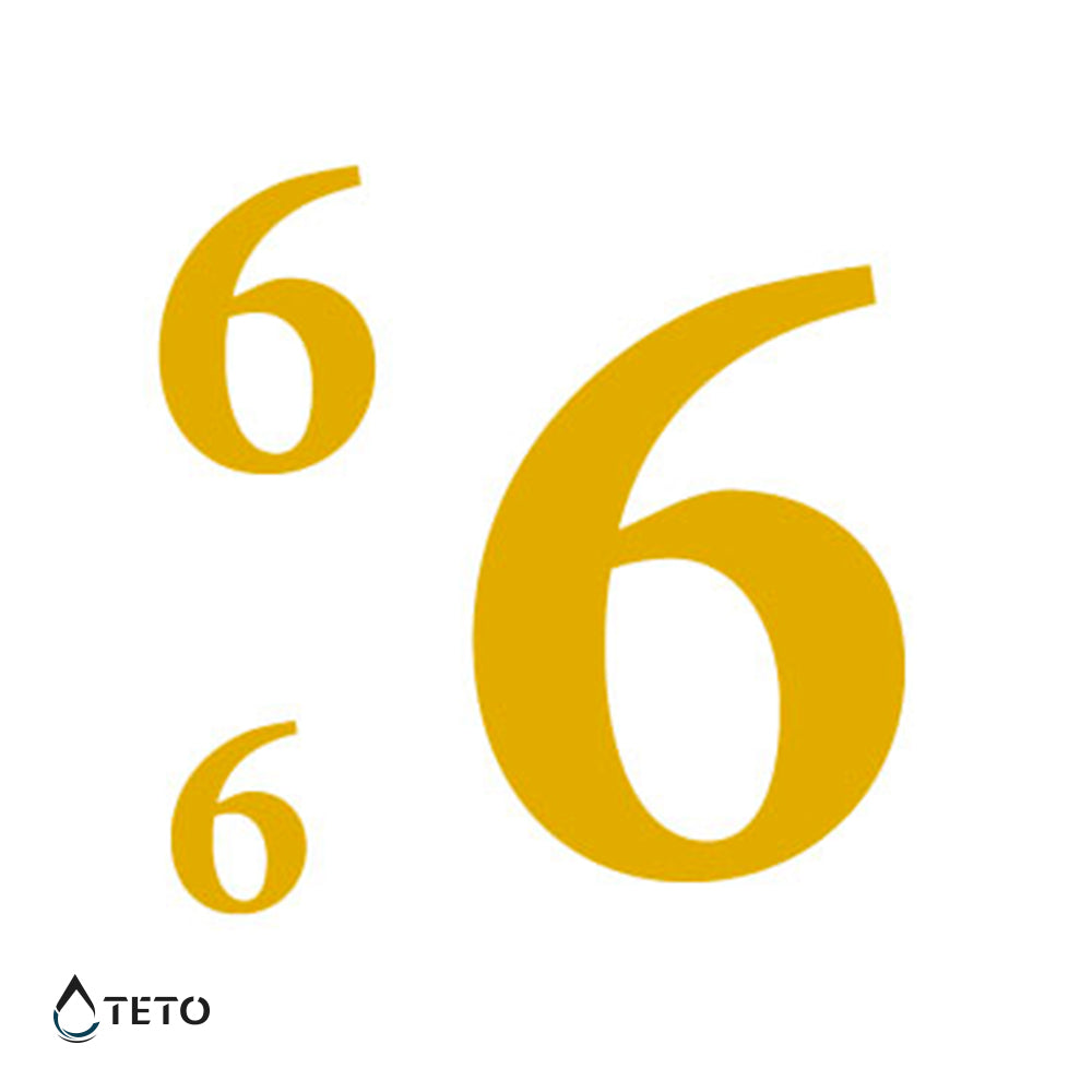 Número 6 o 9 - set - Tatuajes Temporales TETO – Mercados Latam
